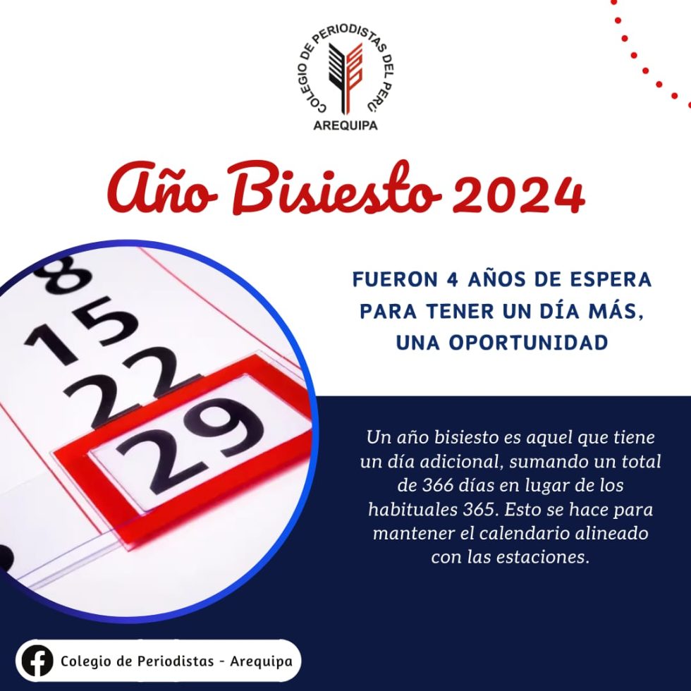 Año bisiesto - Colegio de Periodistas